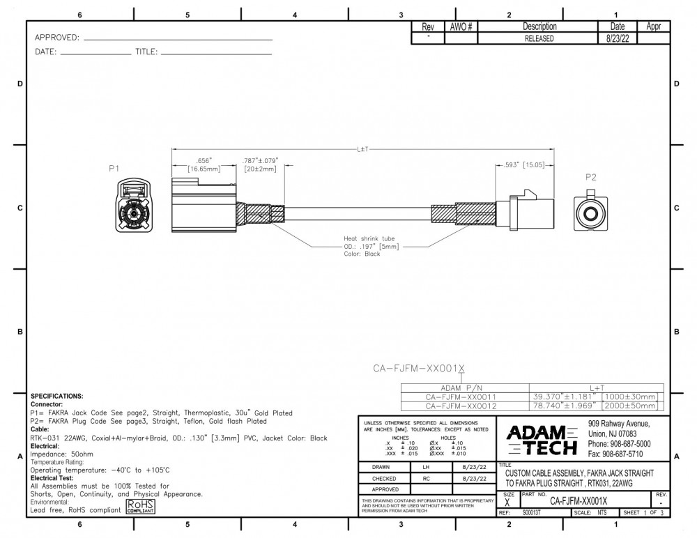 CA-FJFM-ZZ00110 technical document page 1