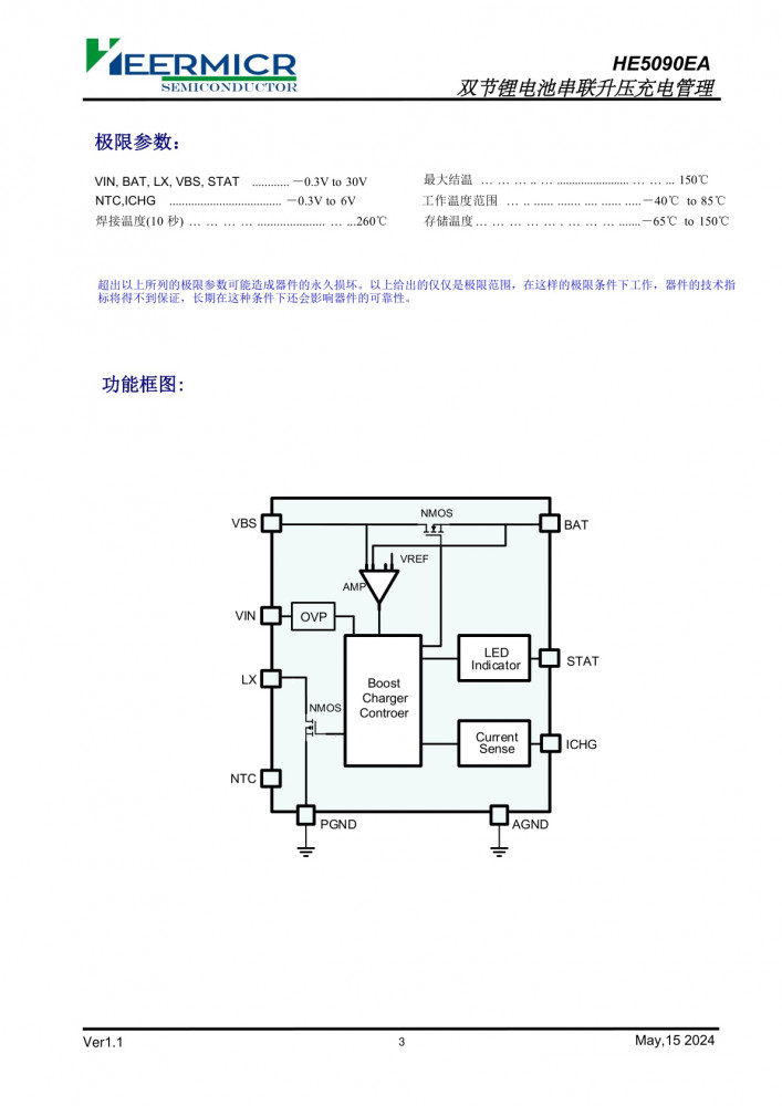 HE5090EA datasheet page 3