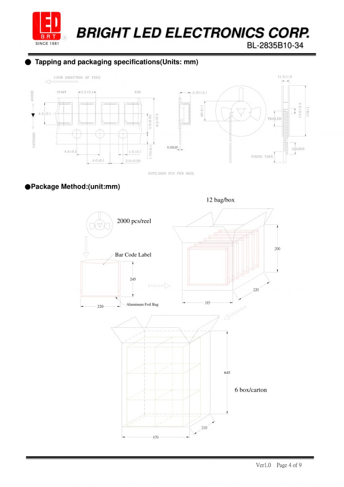 BL-2835B10-34 datasheet page 3