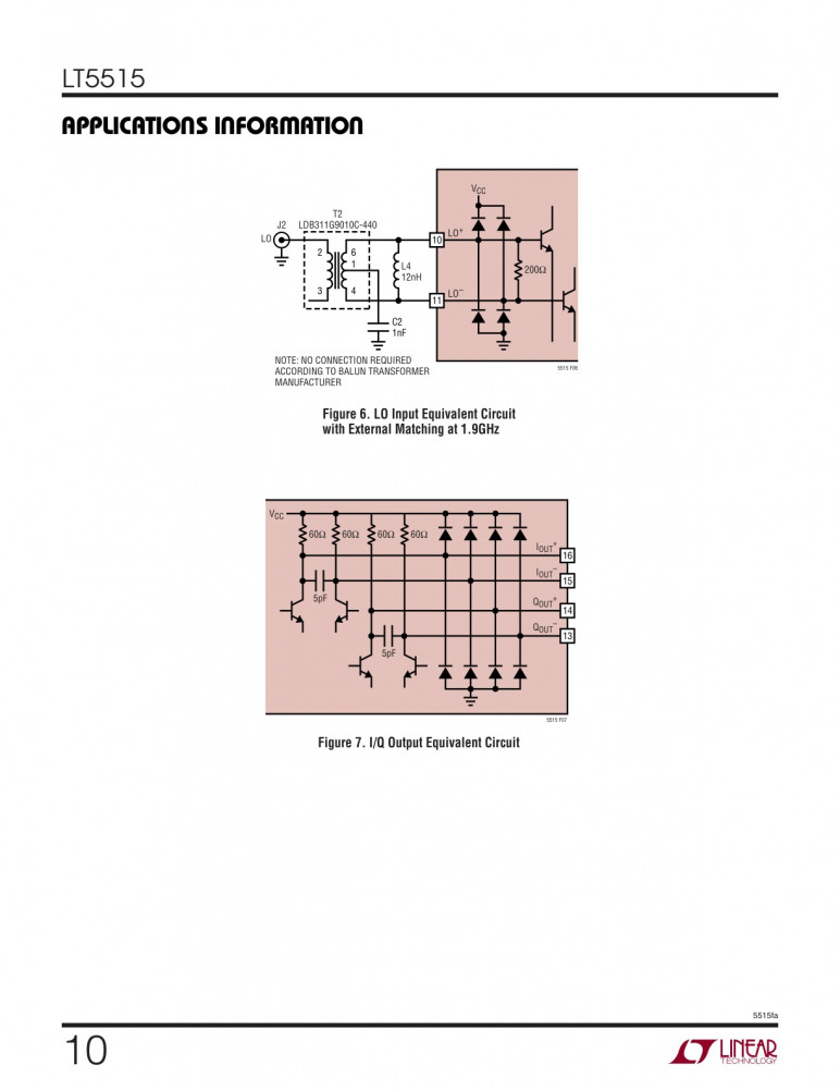 LT5515 datasheet page 10