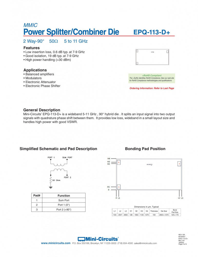 EPQ-113-DG+ technical document page 2