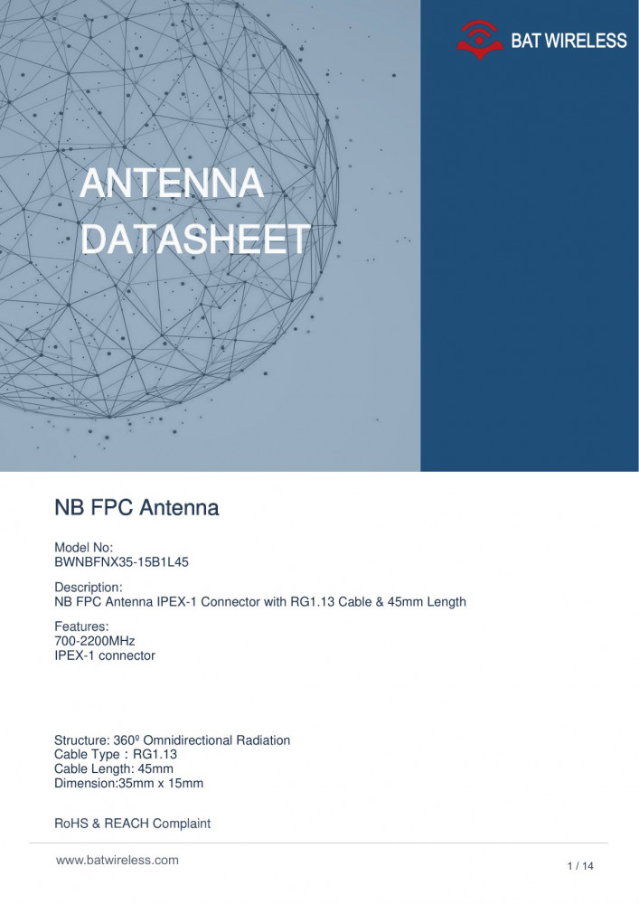 BWNBFNX35-15B1L45 datasheet page 1