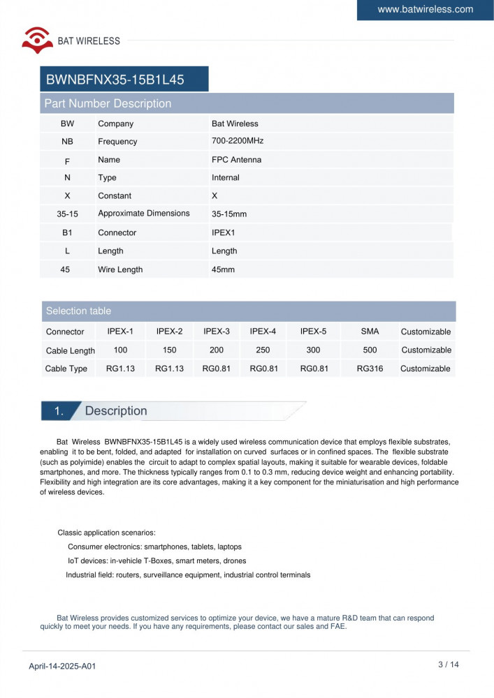 BWNBFNX35-15B1L45 datasheet page 3