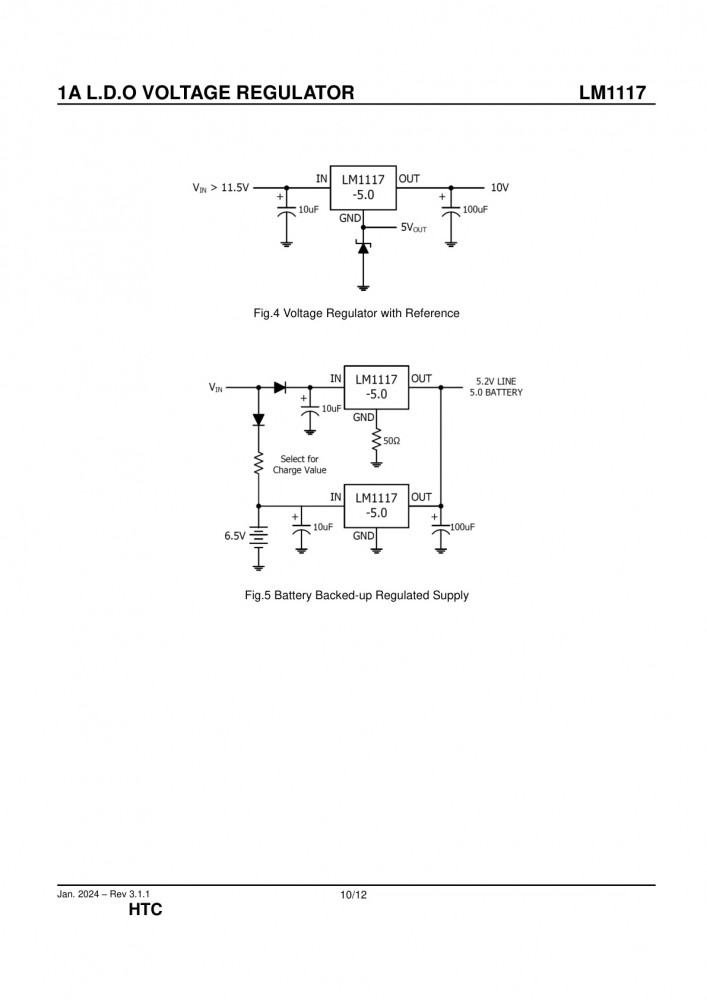 LM1117 datasheet page 10