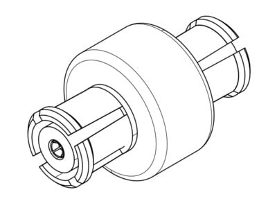 SMP Plug, Right-Angle, Full Detent, PCB, Through Hole, One Piece Per Bag, 50 Ohms