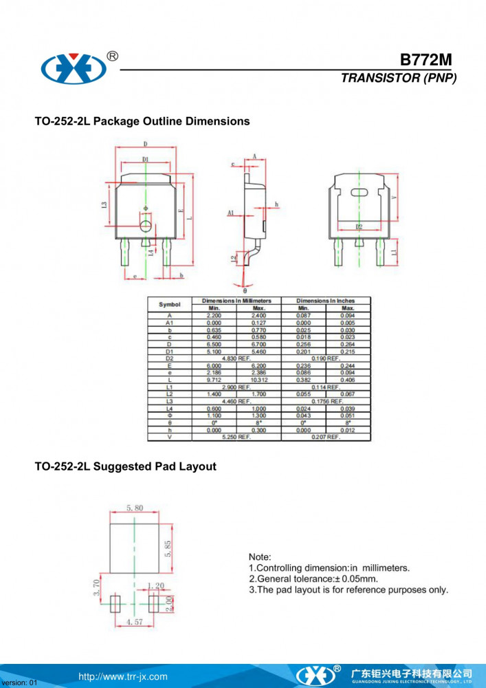 JUXING B772M datasheet page 3