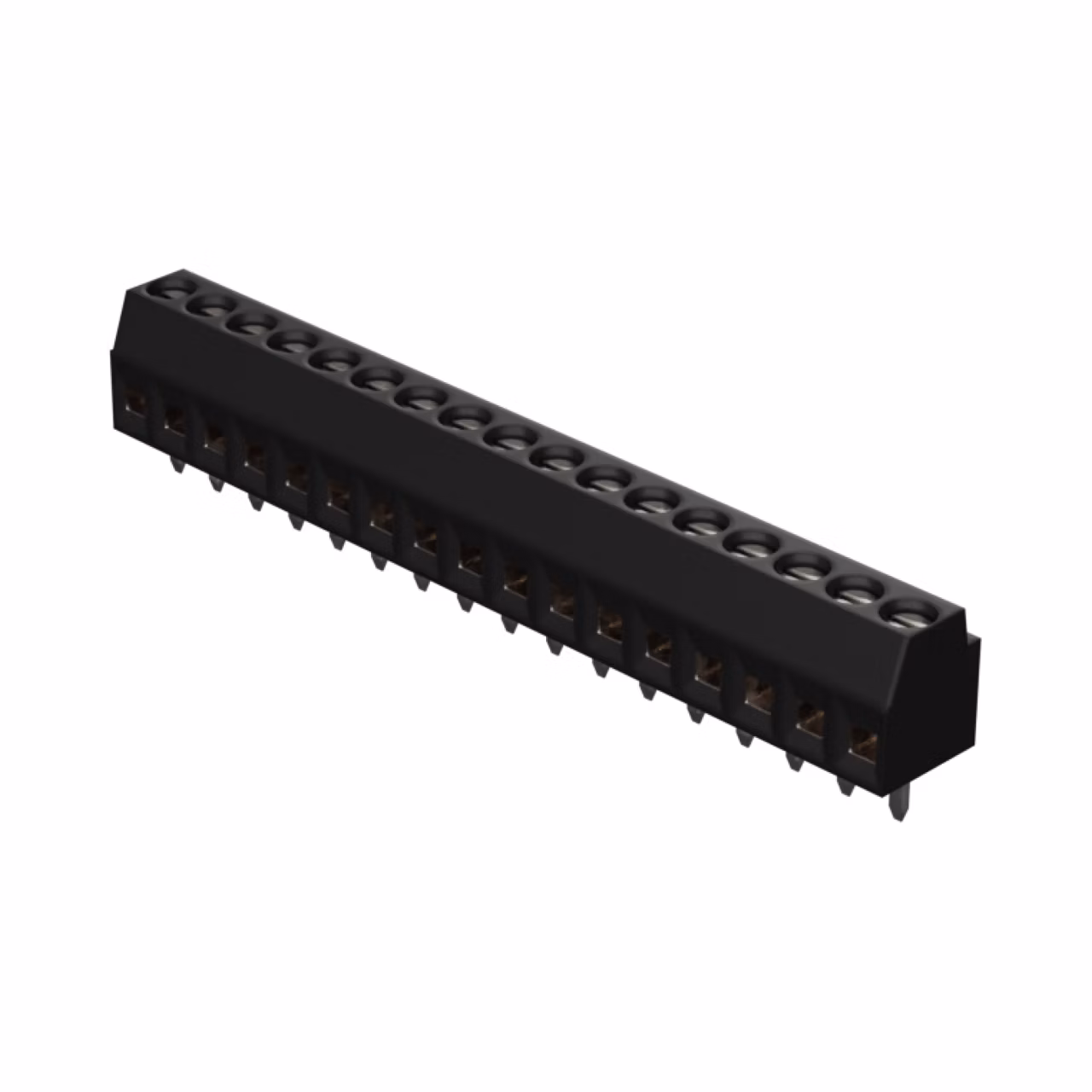 3.50mm Pitch Beau Eurostyle Fixed Mount PCB Terminal Block, 17 Circuits for sale