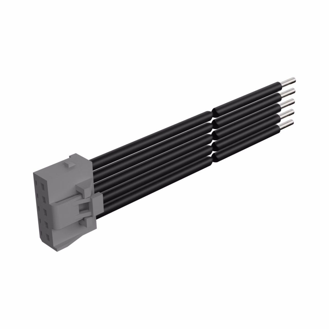 KK Plus 250-to-Pigtail Off-the-Shelf (OTS) Cable Assembly, 2.50mm Pitch, Single Row, 150.00mm Length, 5 Circuits, Black for sale
