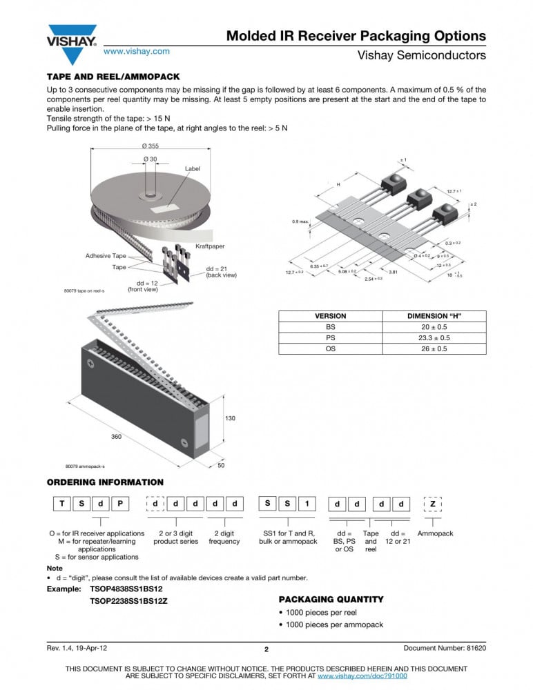 TSOP4836 datasheet page 8