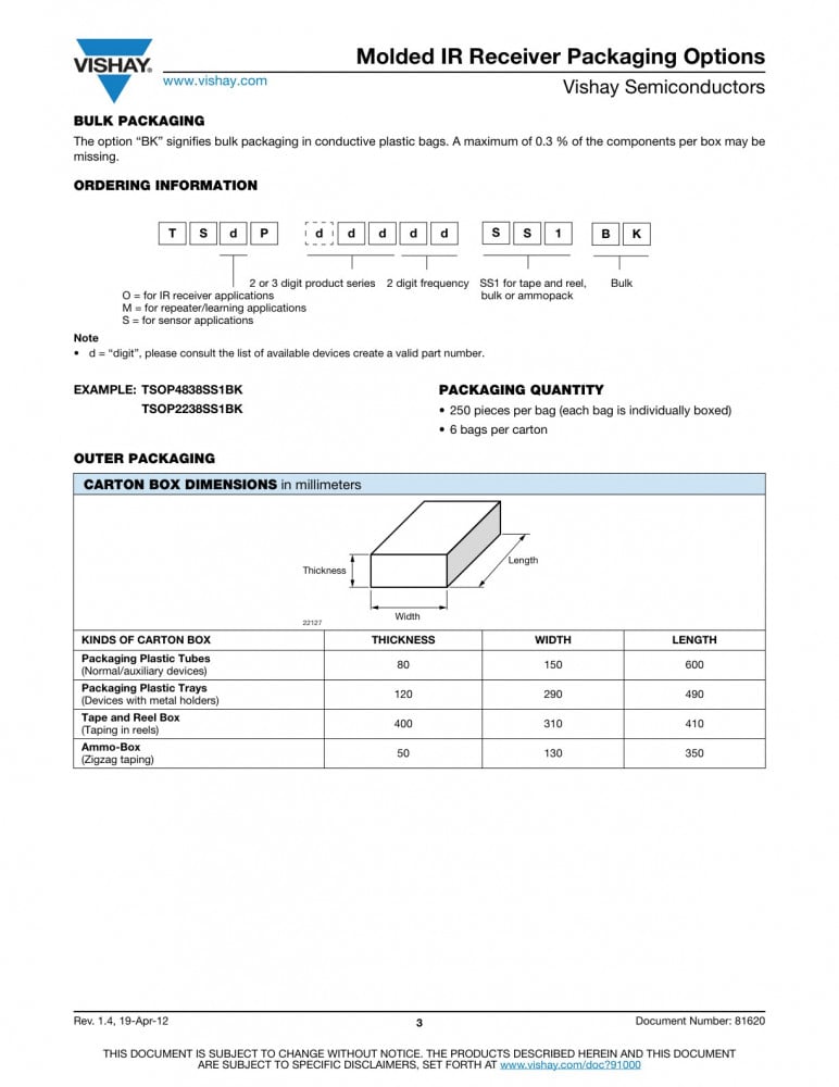 TSOP4836 datasheet page 9