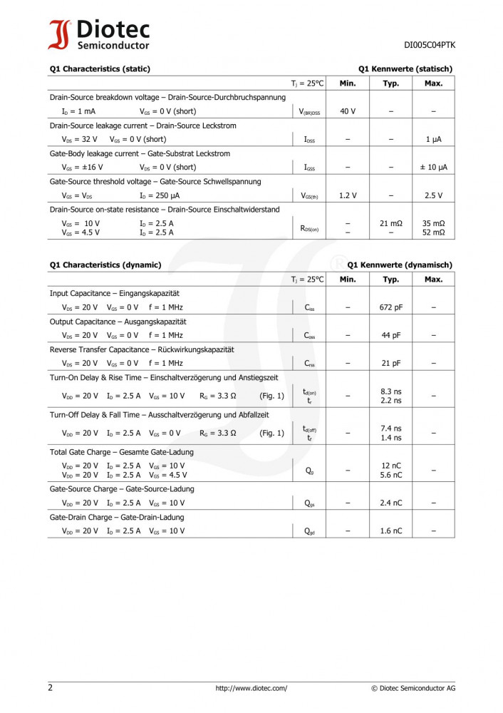 DIOTEC DI005C04PTK-AQ datasheet page 2