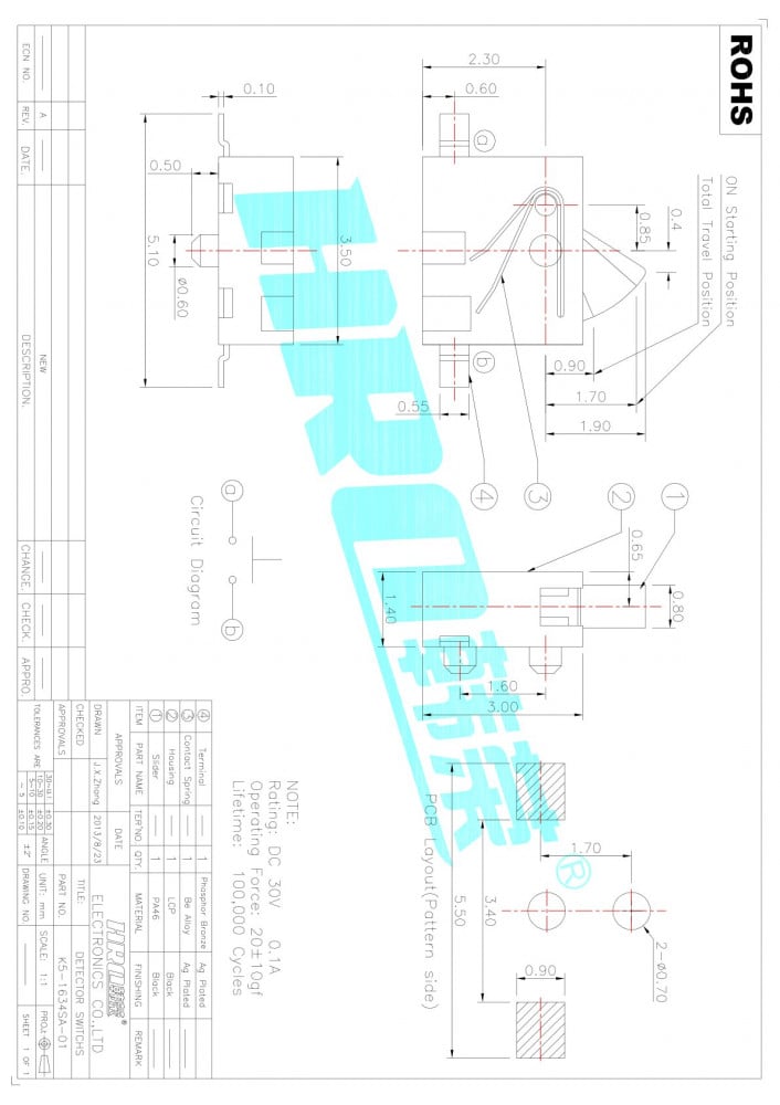 K5-1634SA-01 technical document preview