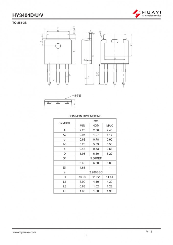 HY3404D datasheet page 9
