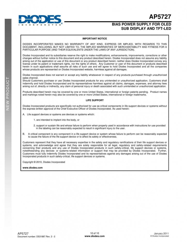 AP5727WG-7 datasheet page 10