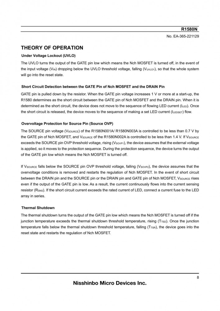 R1580N datasheet page 8