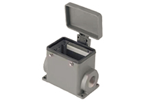 Heavy-Duty Standard (STD) Double Lever Surface Mount Housing, Die-cast Aluminum, with 4 Pegs, with Cover, with Gasket, Size 32A «66x40», Pg29 Thread, Grey for sale