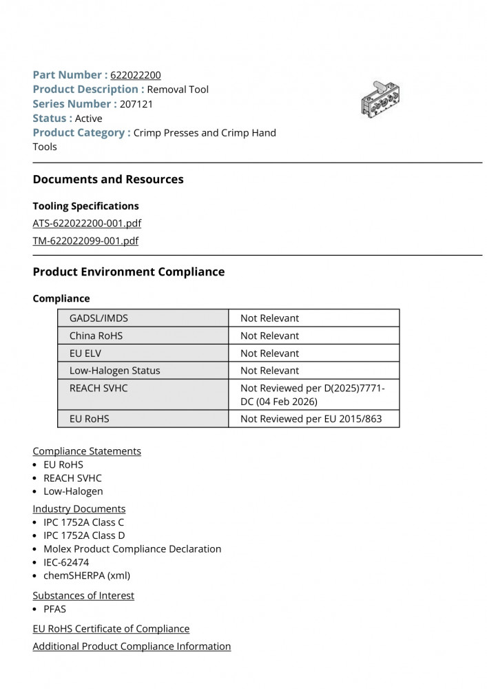 622022200 tooling document preview, page 1