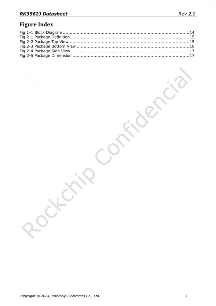 RK3562J datasheet page 3