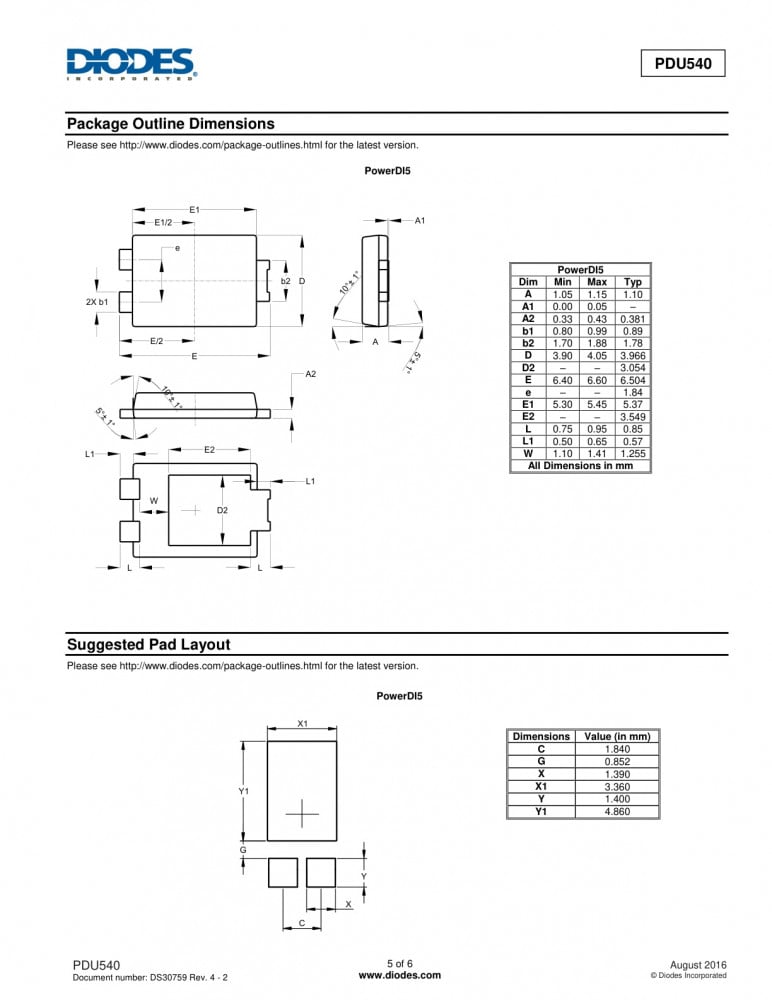 PDU540-13 datasheet page 5