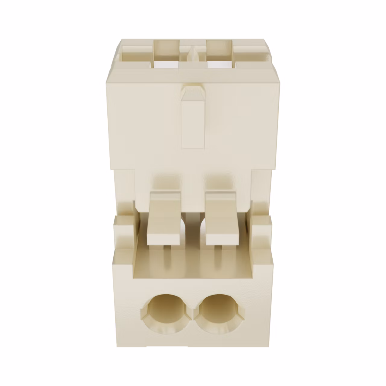 Appli-Mate RAST 2.5 Connector, 2.50mm Pitch, Female, 2 Circuits, Positions A and C Removed, Polarizing Rib Between 1/2, Locking Pips, 1 Slotted and 1 Open Endwall, Tin Plating for sale