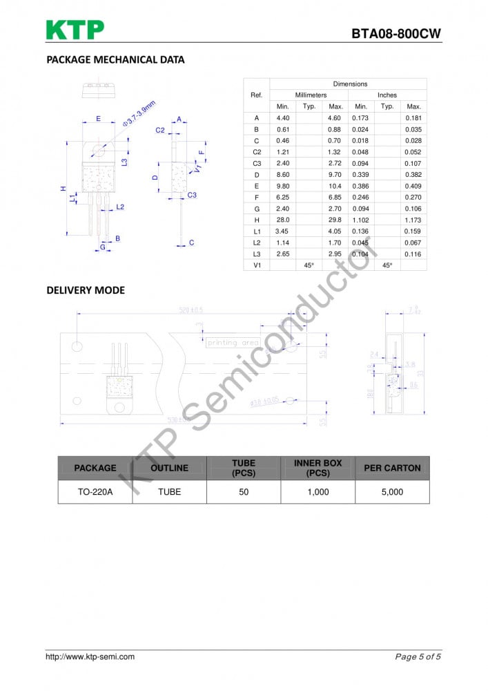BTA08-800CW datasheet page 5