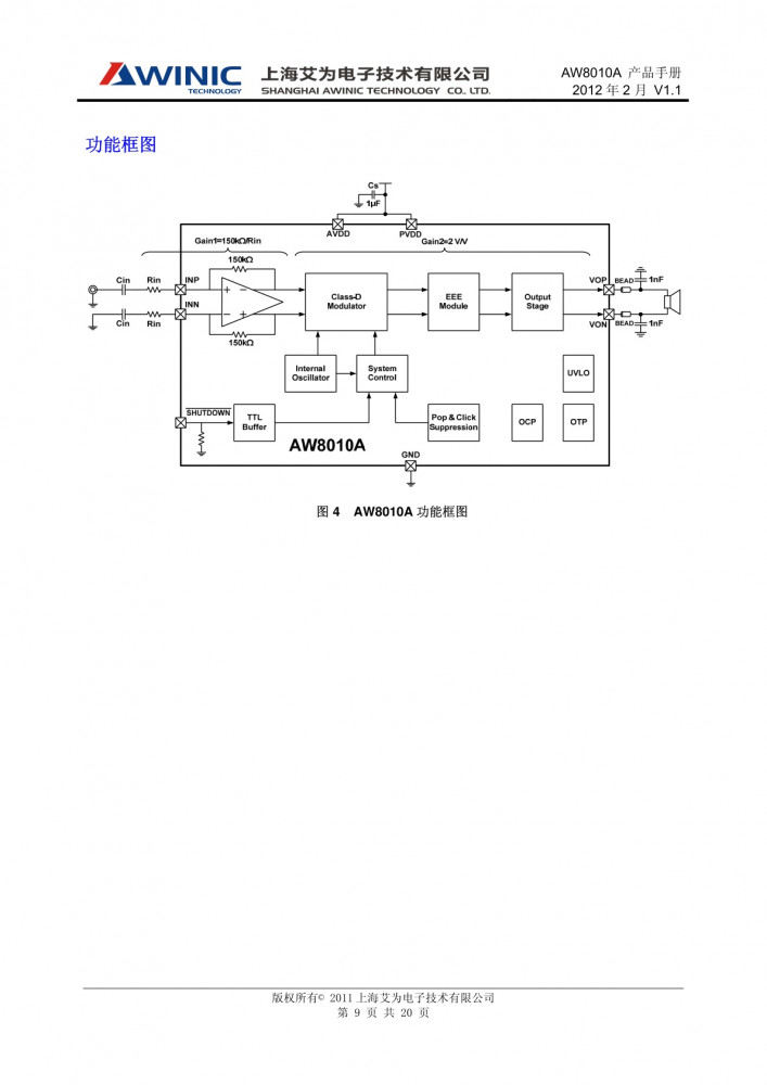 AW8010AFCR datasheet page 9