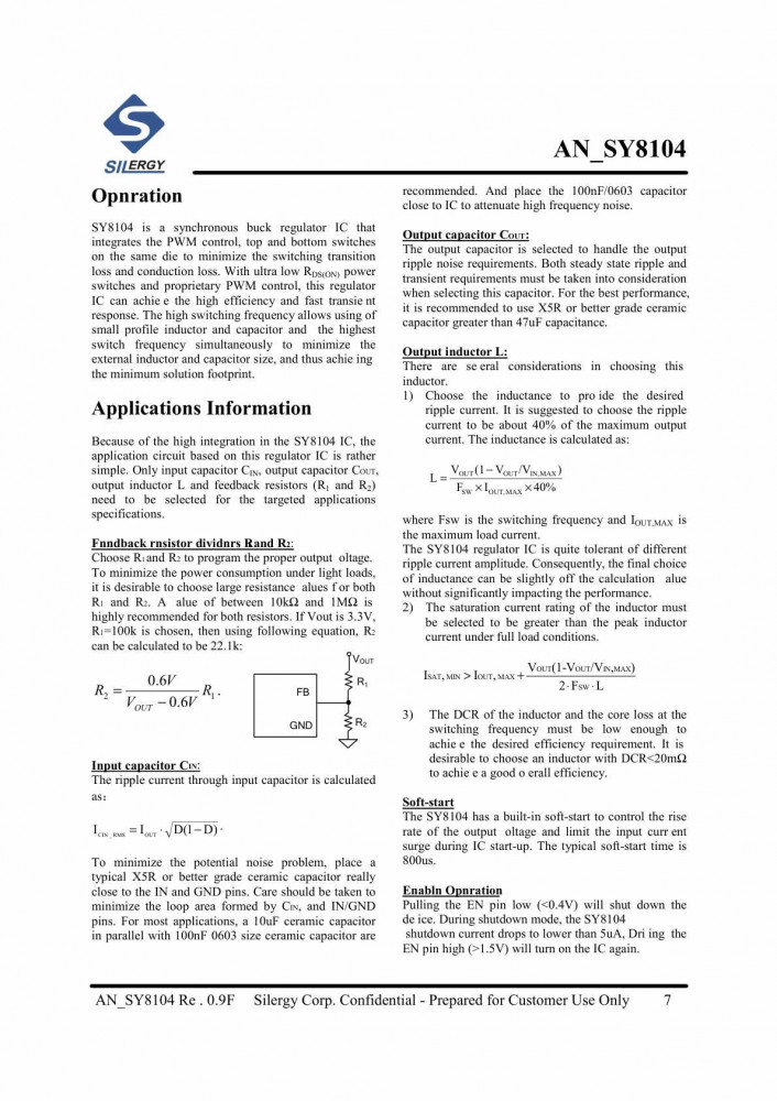 SY8104ADC datasheet page 7