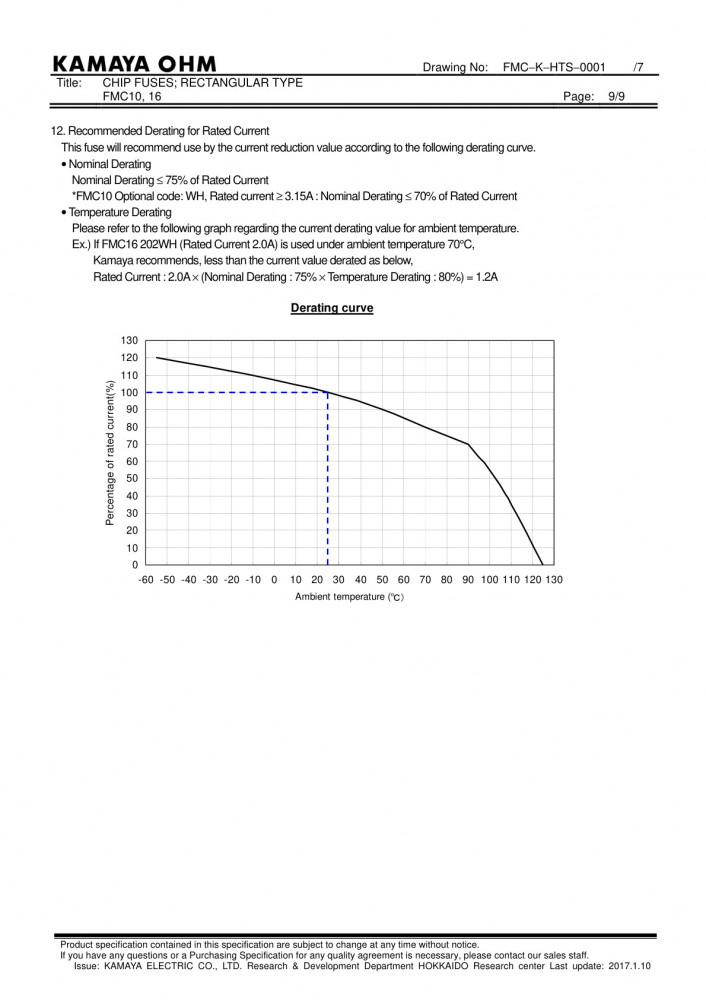 KAMAYA FMC specification page 10
