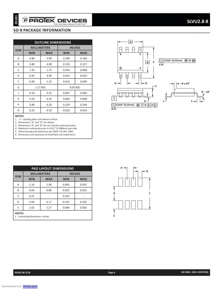 SLVU2.8-8-LF-T7 datasheet page 6