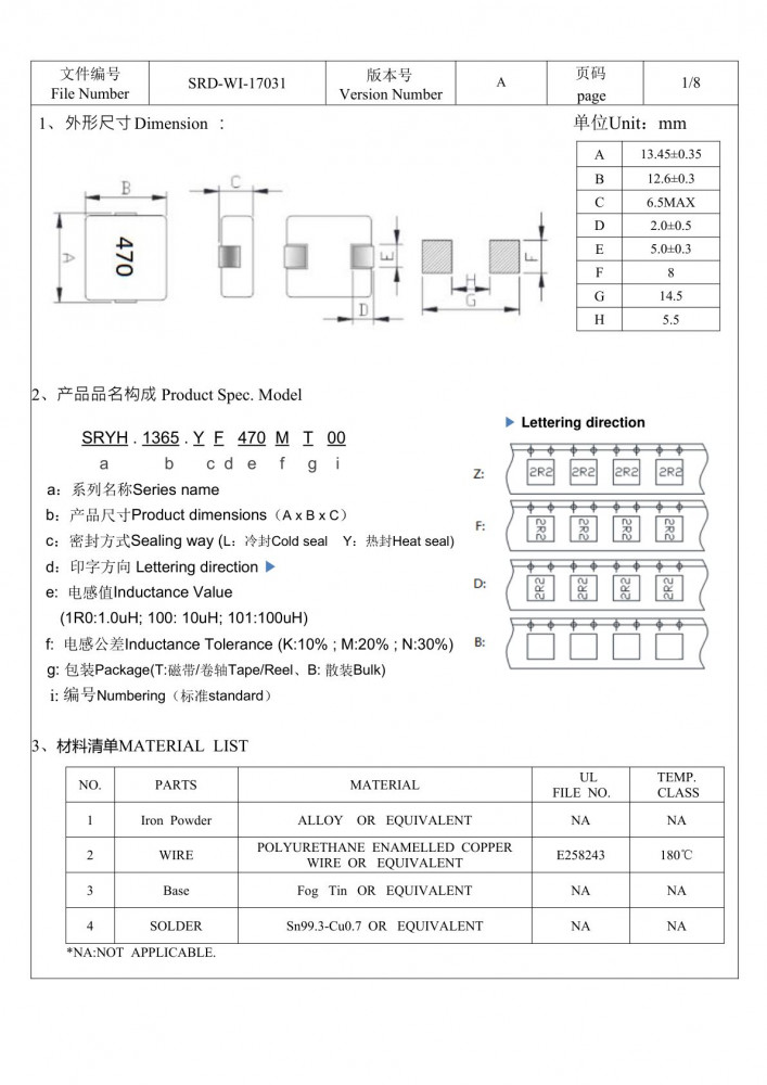 SOREDE specification page 3