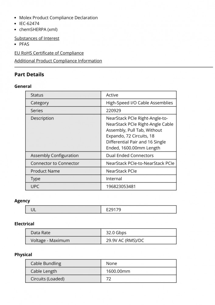 Molex 2209291600 technical document image, page 2