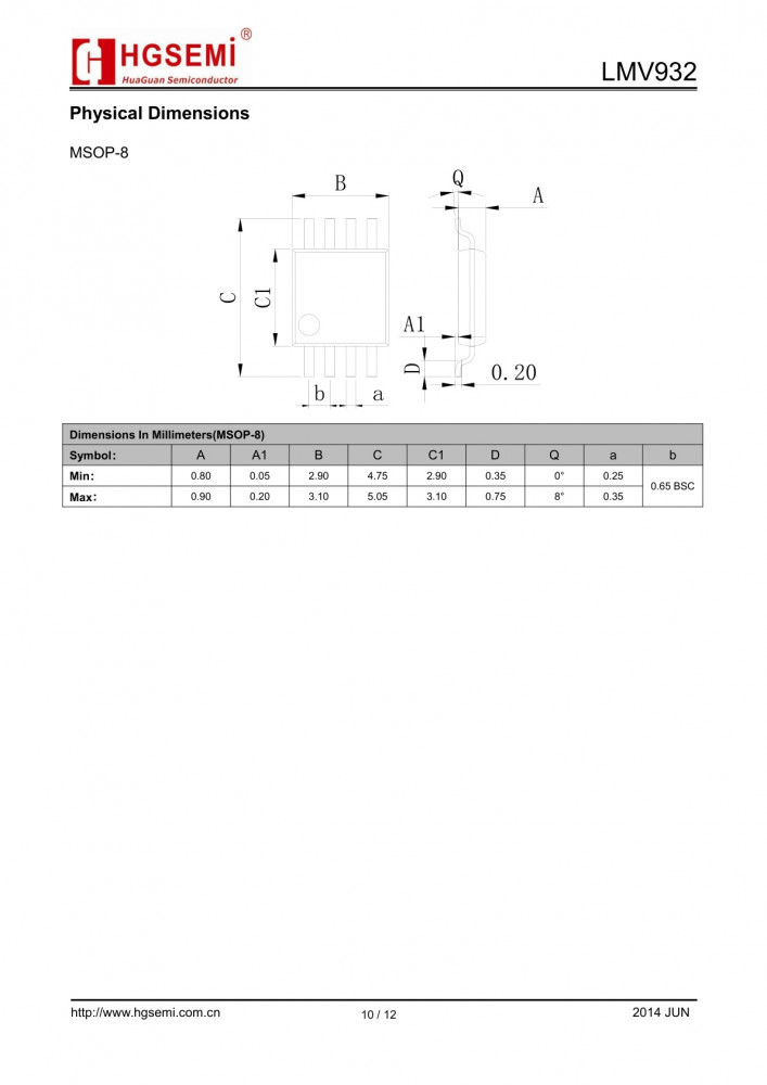 LMV932M/TR datasheet page 10