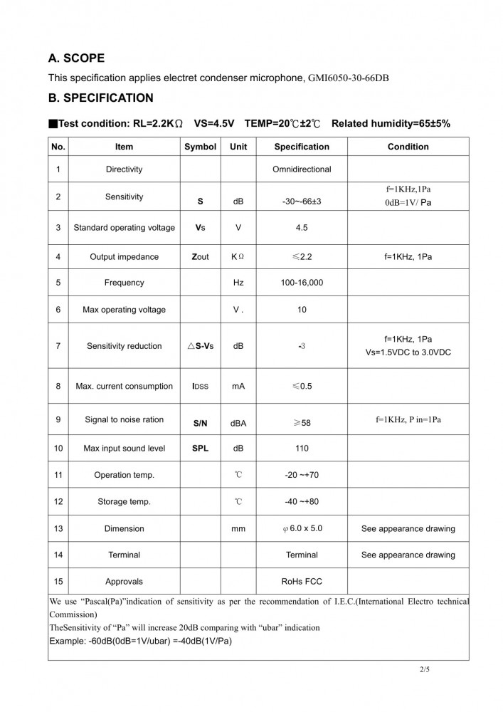 GMI6050 technical document page 2