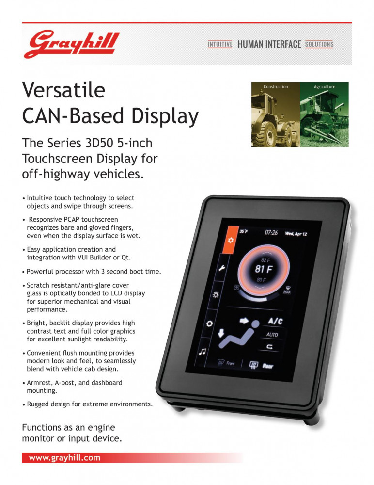 Grayhill 3D50XX-100 technical document page 1