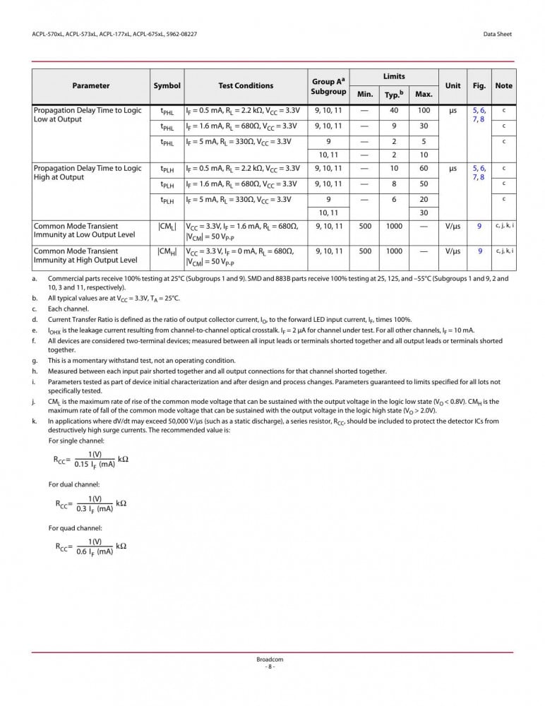 ACPL-6750L datasheet page 8