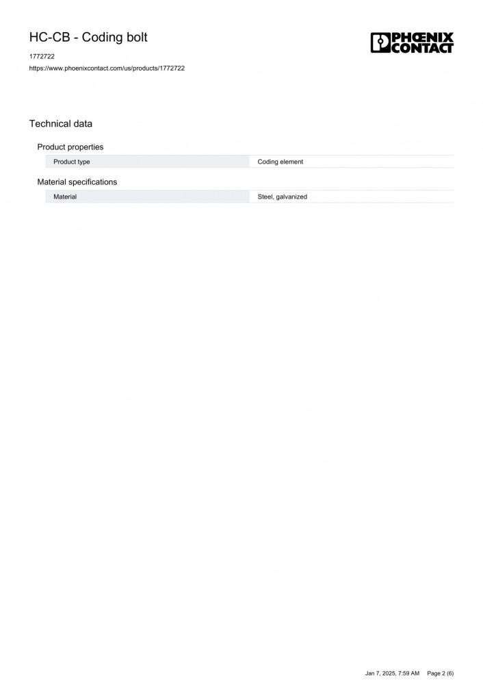 Phoenix Contact 1772722 product documentation page 2