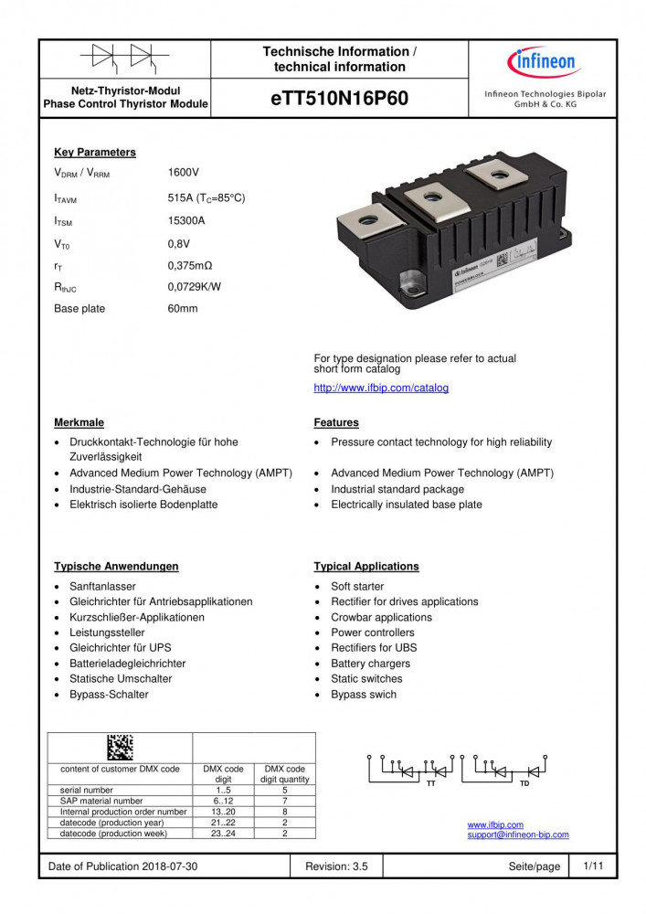 ETD510N16P60 datasheet page 1