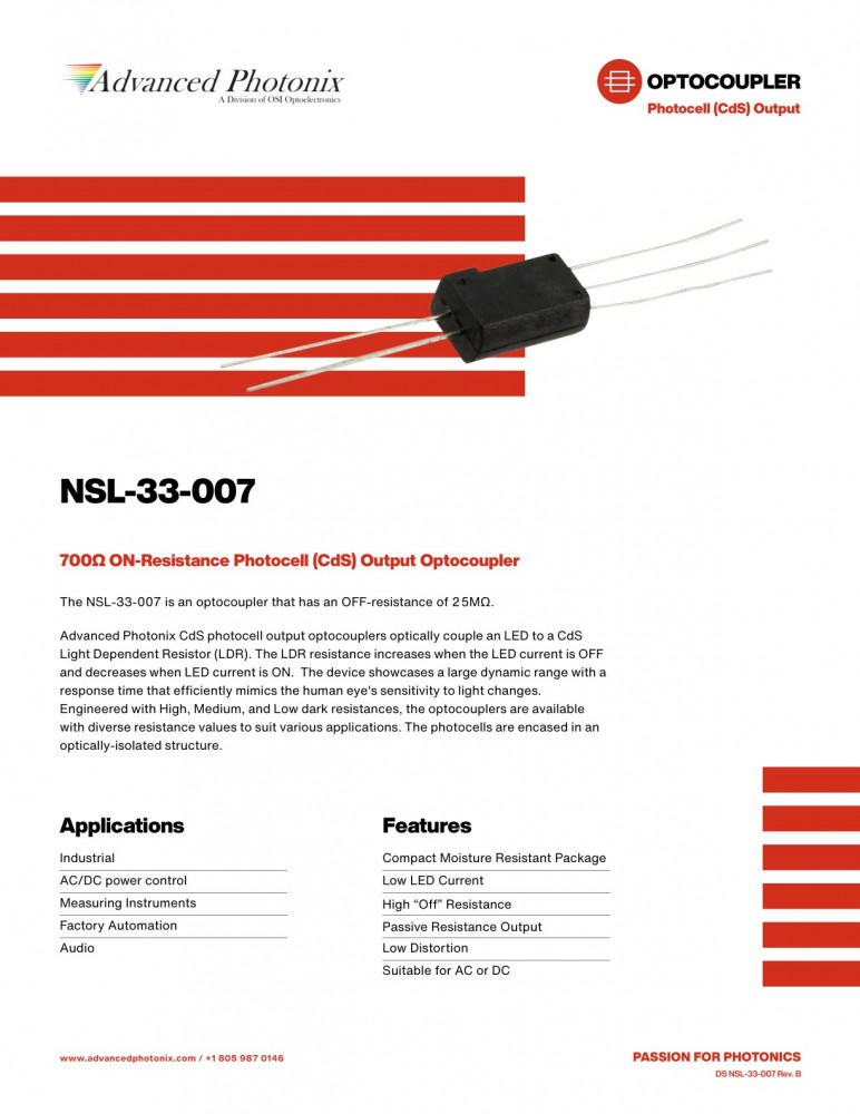 NSL-33-007 technical document page 1