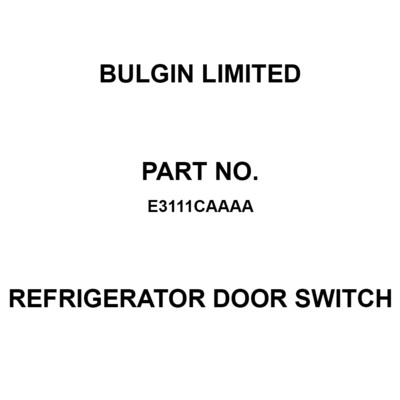 Bulgin E3111CAAAA Limit Switch for sale