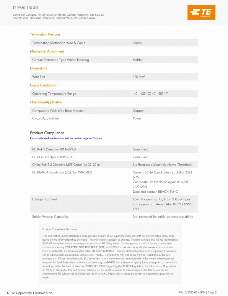 T2196501120-001 technical document page 2