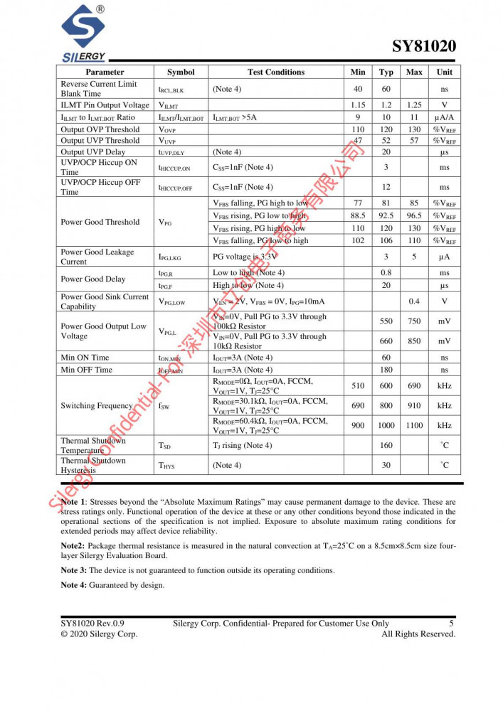 SY81020VDC datasheet page 5
