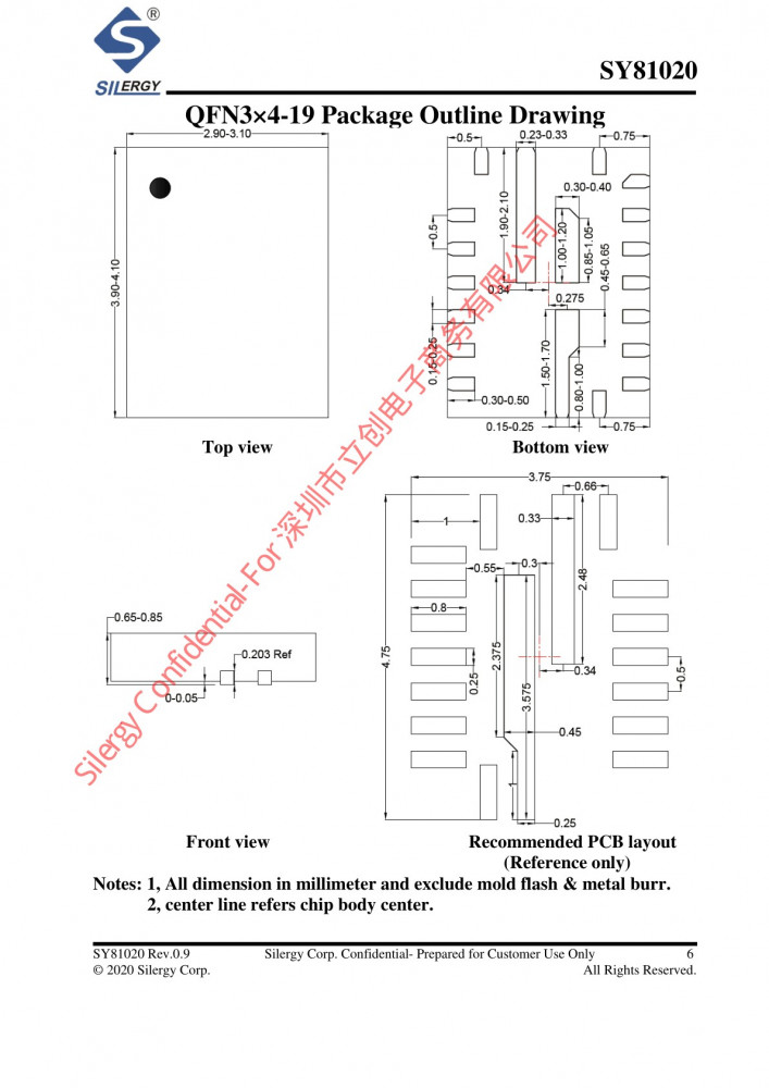 SY81020VDC datasheet page 6