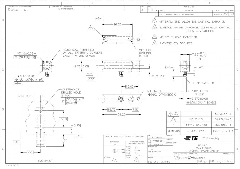 TE Connectivity 5223957-3 technical document preview