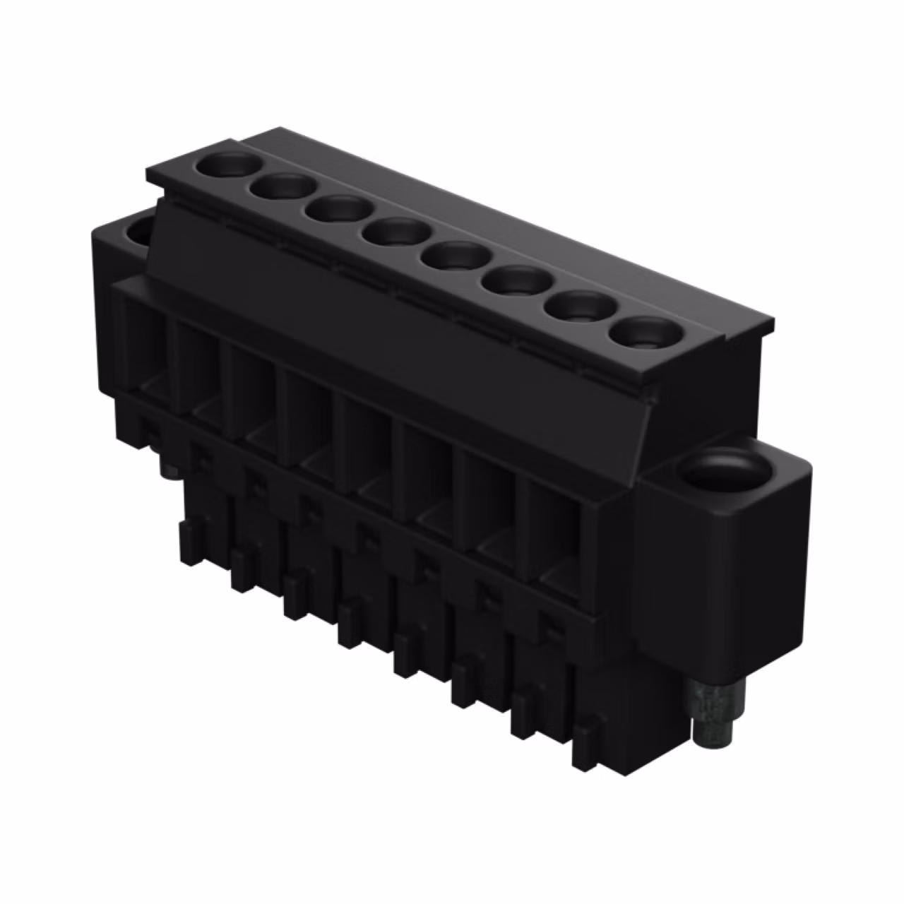 3.50mm Pitch Eurostyle Vertical Plug, with Retention Screws, Front Wire Entry, 8 Circuits for sale