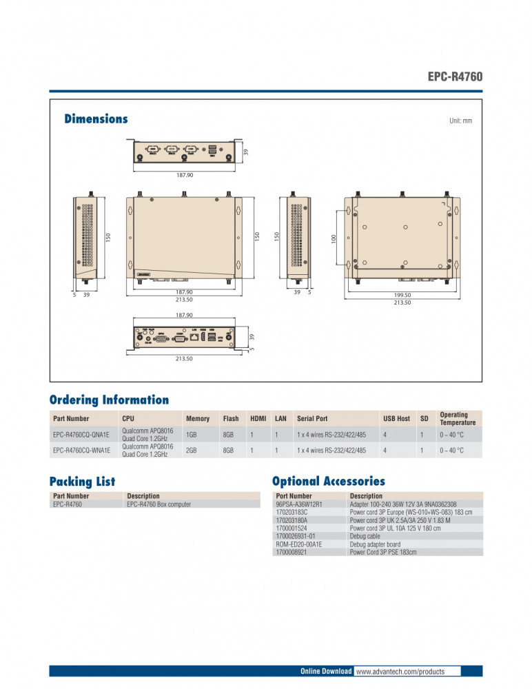 EPC-R4760 documentation page 2