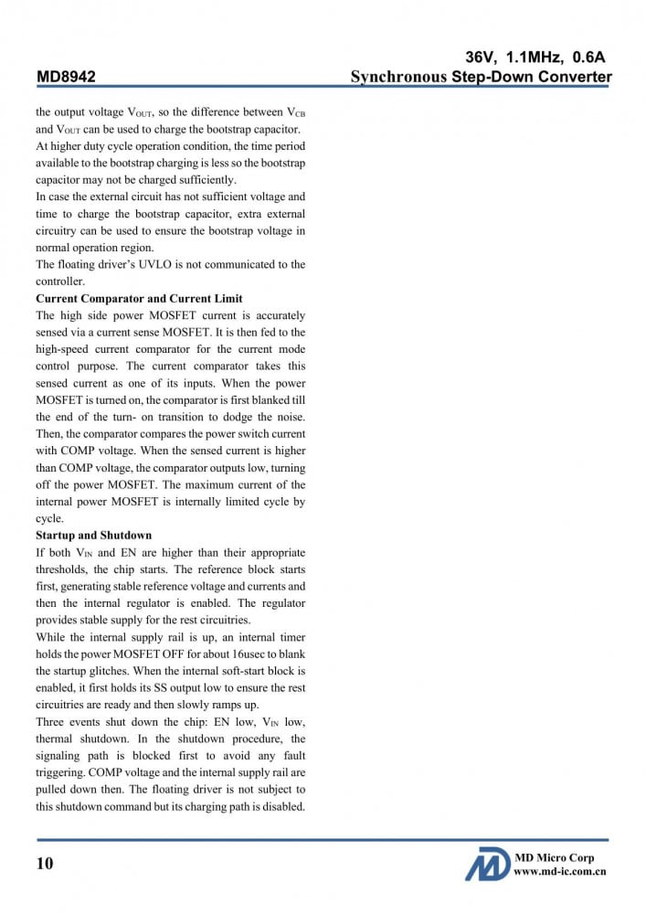 MD8942 datasheet page 10