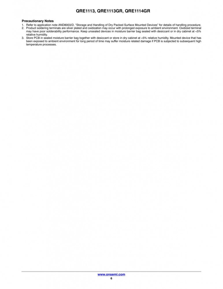 QRE1113GR datasheet page 6