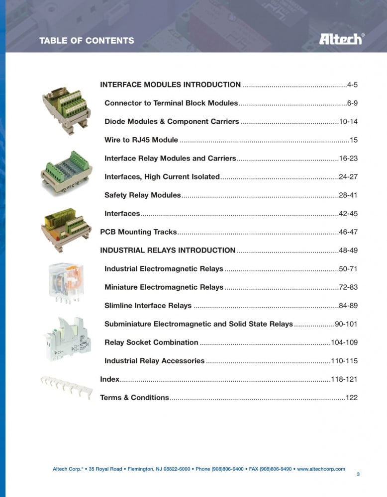 Altech interface module documentation page 3