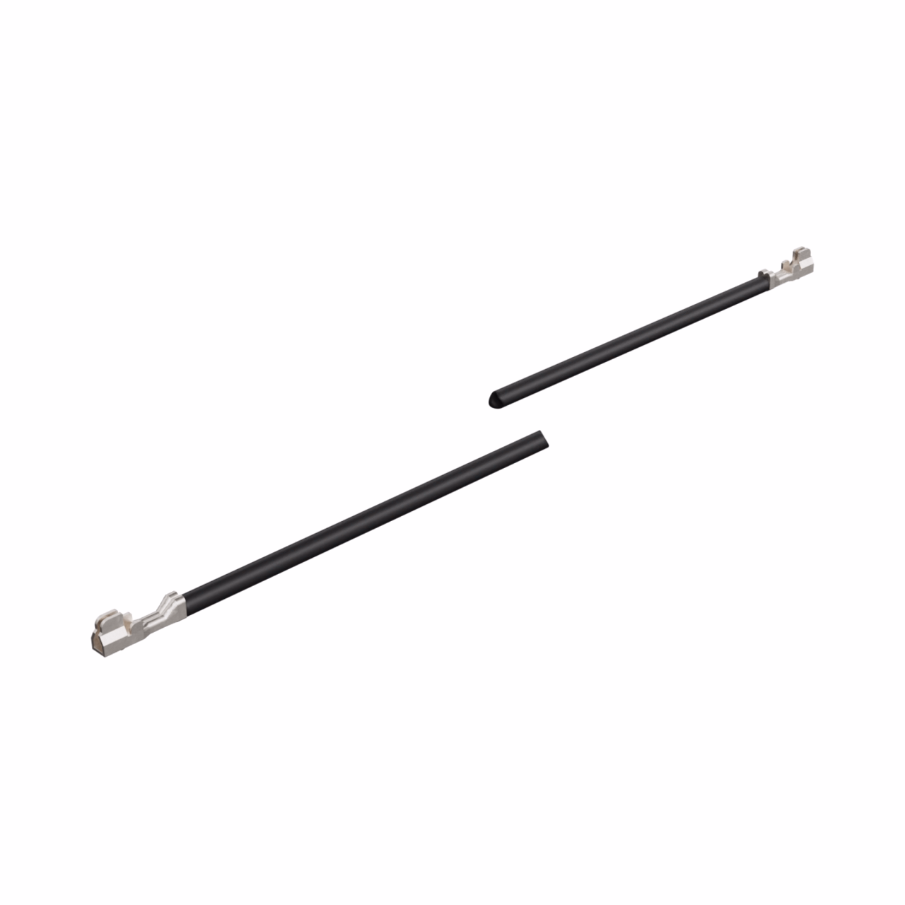 Pre-Crimped Lead OneBlade Female-to-Female, 1.00µm Tin (Sn) Plating, 300.00mm Length, 28 AWG, Red for sale