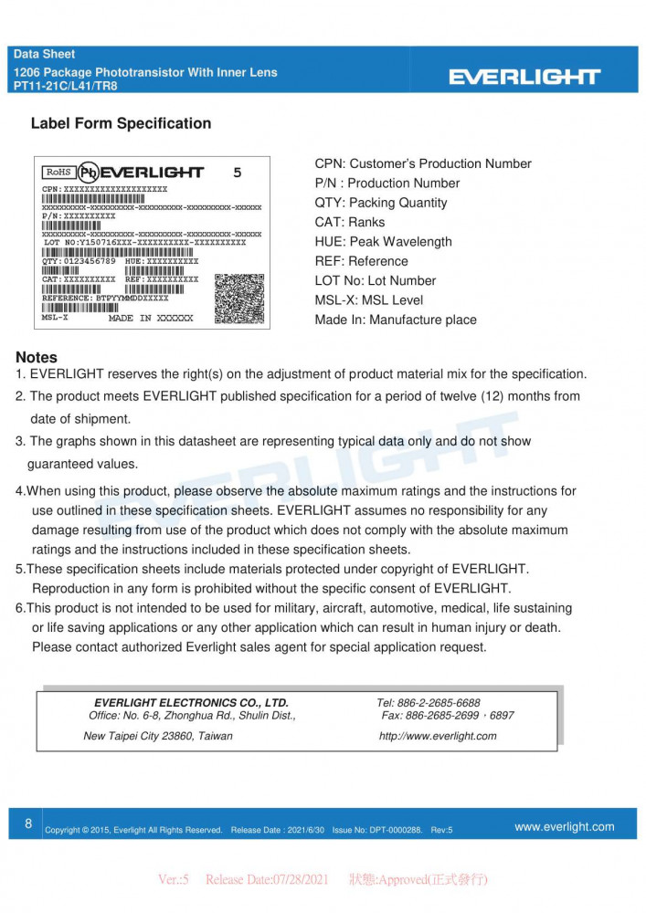PT11-21C/L41/TR8 document page 8